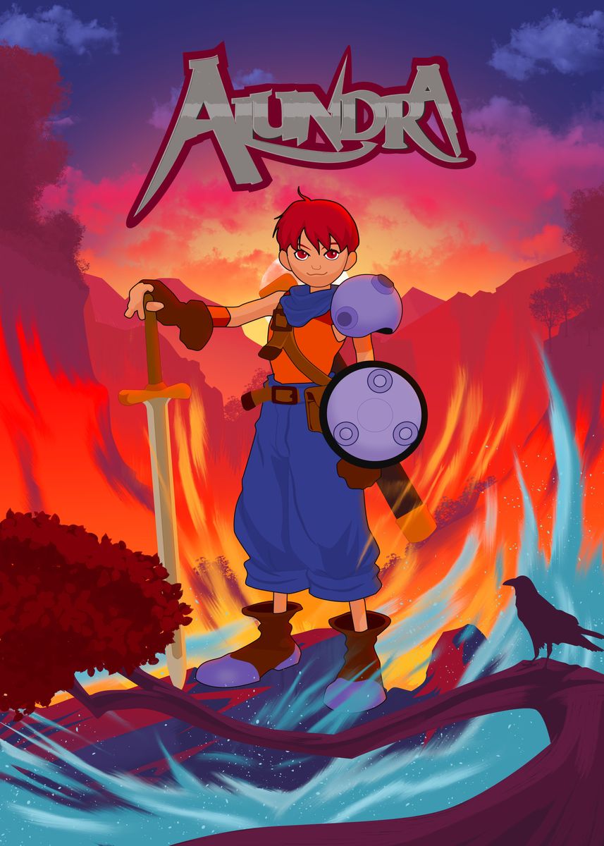 'alundra' Poster, picture, metal print, paint by misbah dinara | Displate