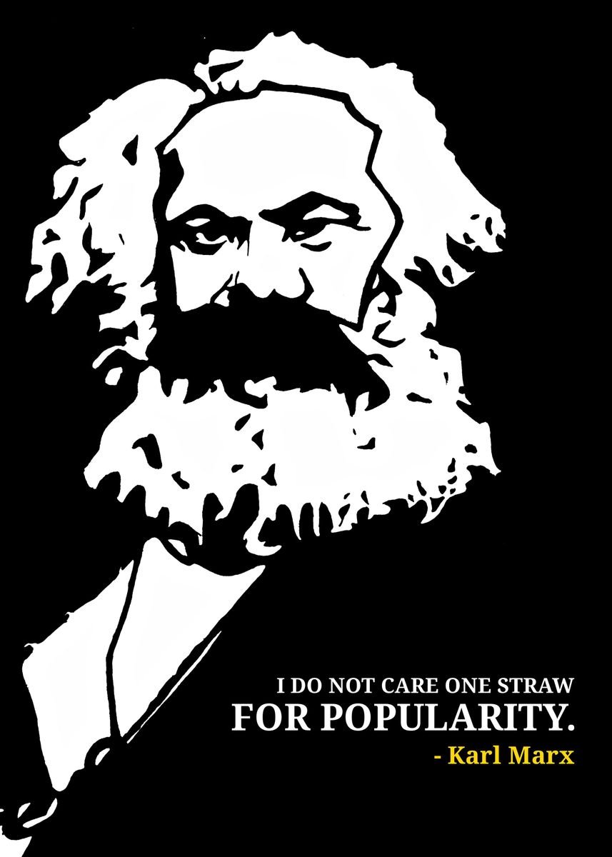 'Karl Marx quotes ' Poster, picture, metal print, paint by iwak ayam ...