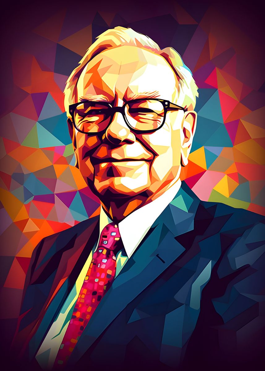 'Warren Buffett Pop Art' Poster, picture, metal print, paint by ...