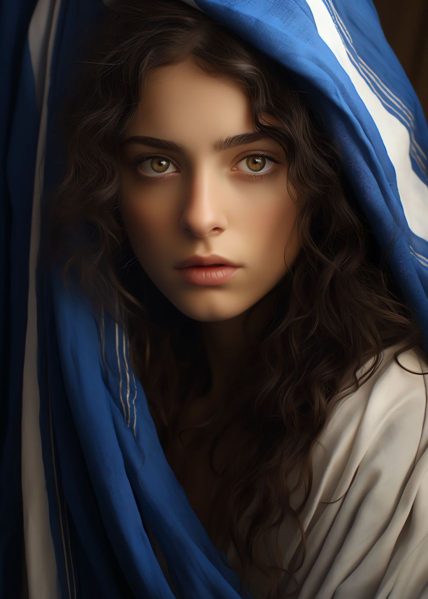 'Lovely Israel Girl' Poster, picture, metal print, paint by Whimsical ...