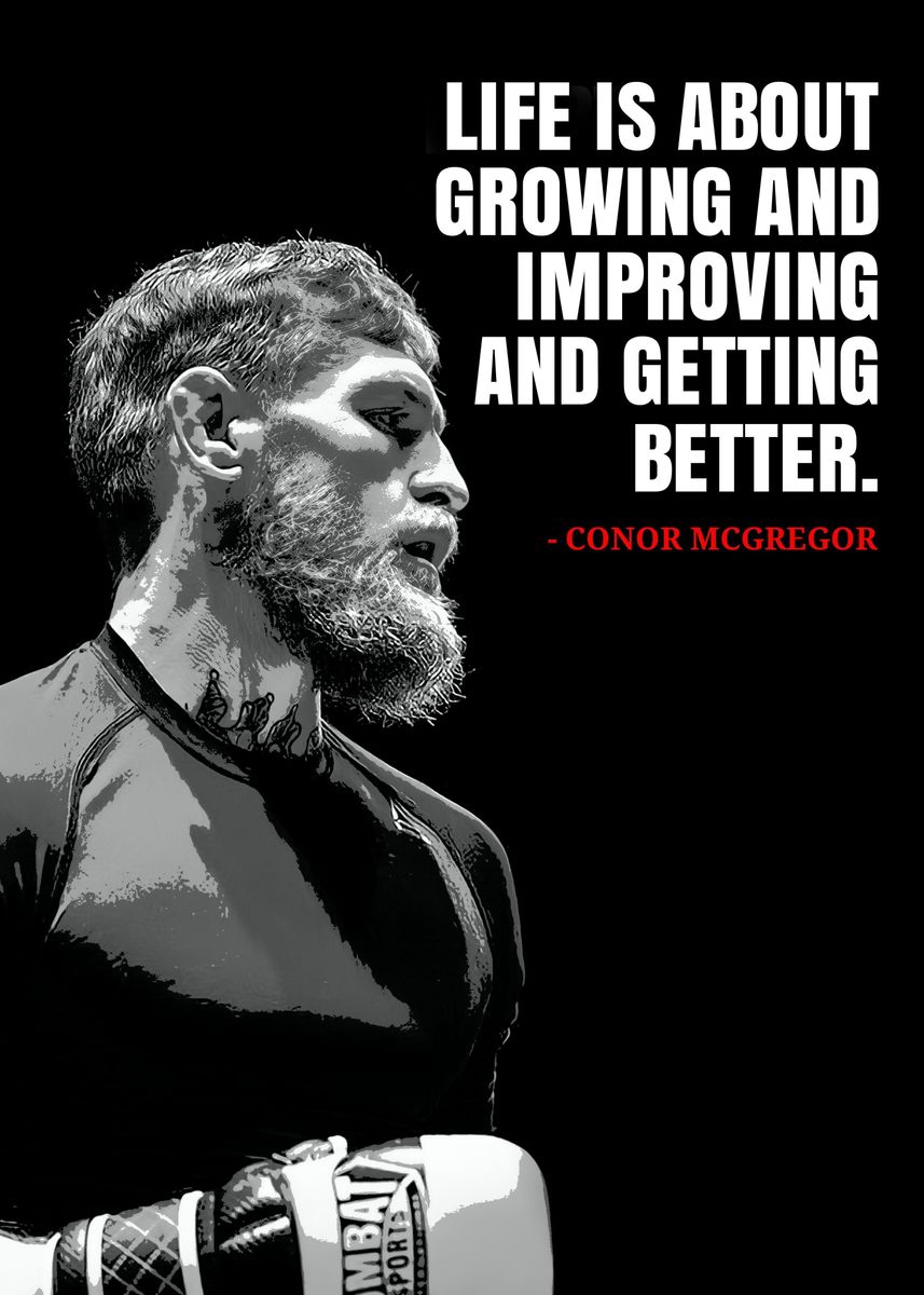 'Conor mcgregor quotes ' Poster, picture, metal print, paint by TARA ...