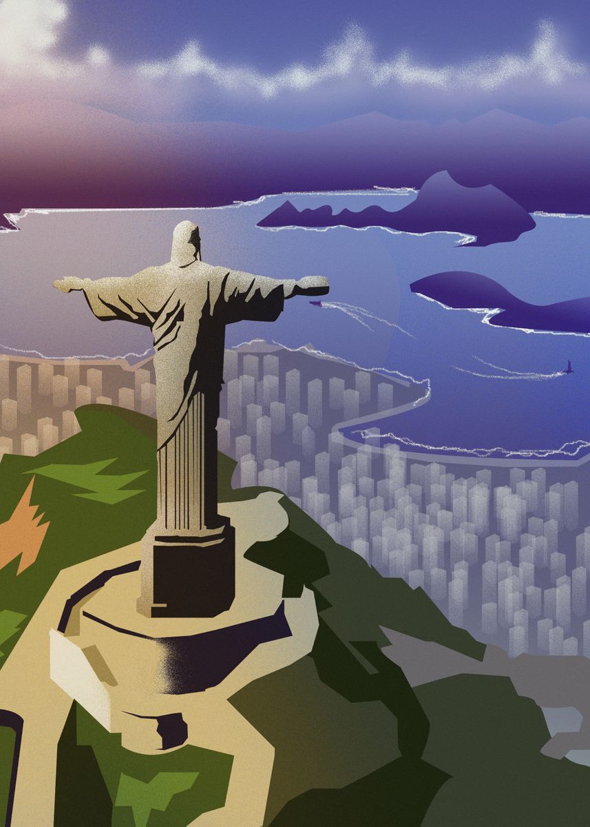 'Rio De Janeiro' Poster, picture, metal print, paint by Tovu Yovi ...