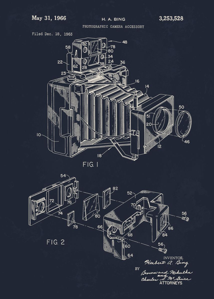 'Photo camera accessory' Poster, picture, metal print, paint by ...