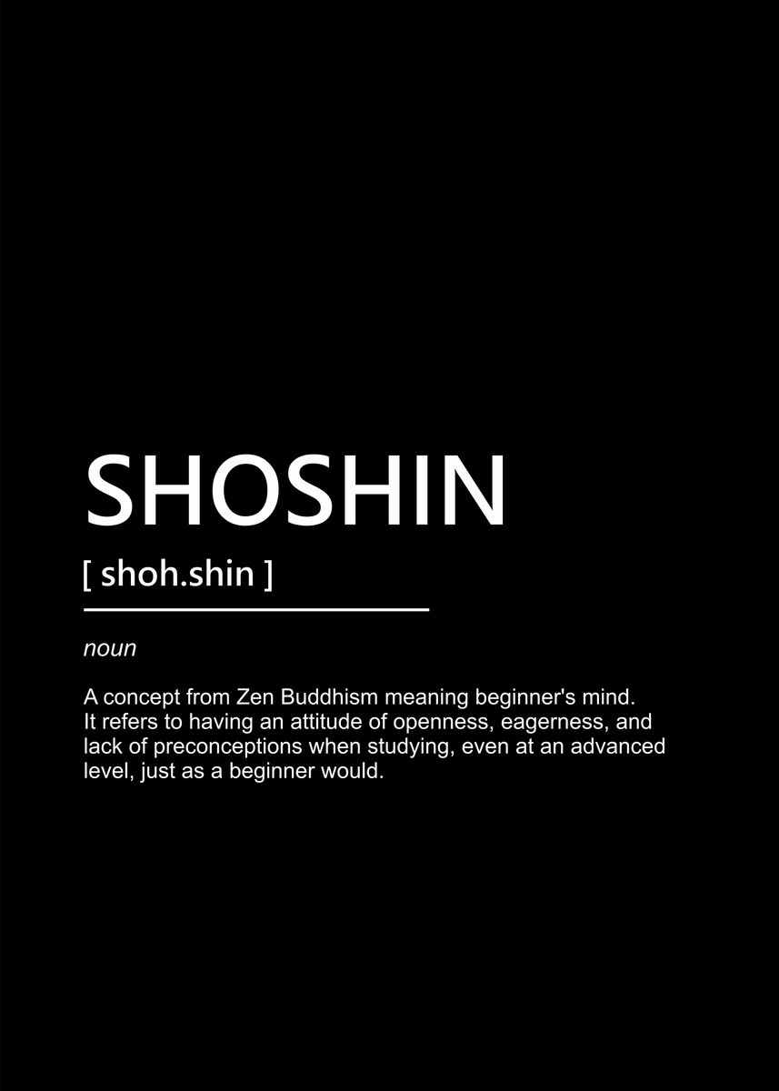 'shoshin' Poster, picture, metal print, paint by Ratna Mutia Dewi ...