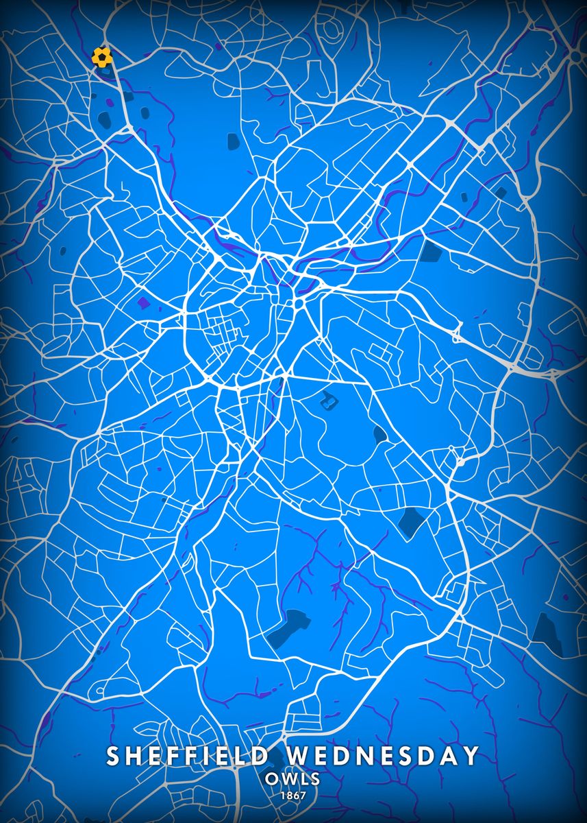 'Sheffield Wednesday' Poster, picture, metal print, paint by Yates ...