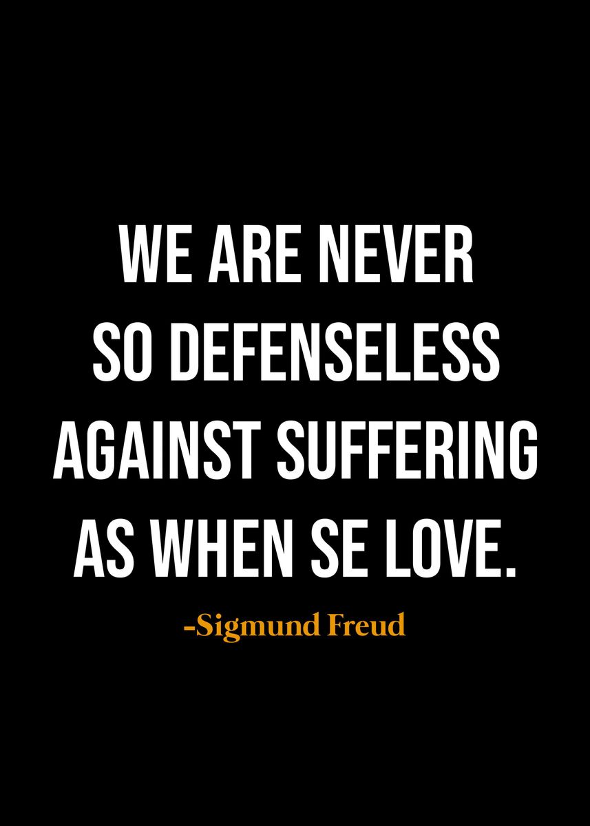 'Sigmund Freud quotes ' Poster, picture, metal print, paint by Twenty ...