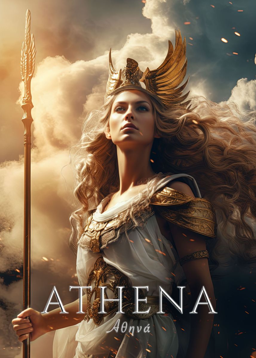 'Athena' Poster, picture, metal print, paint by Youwantit | Displate