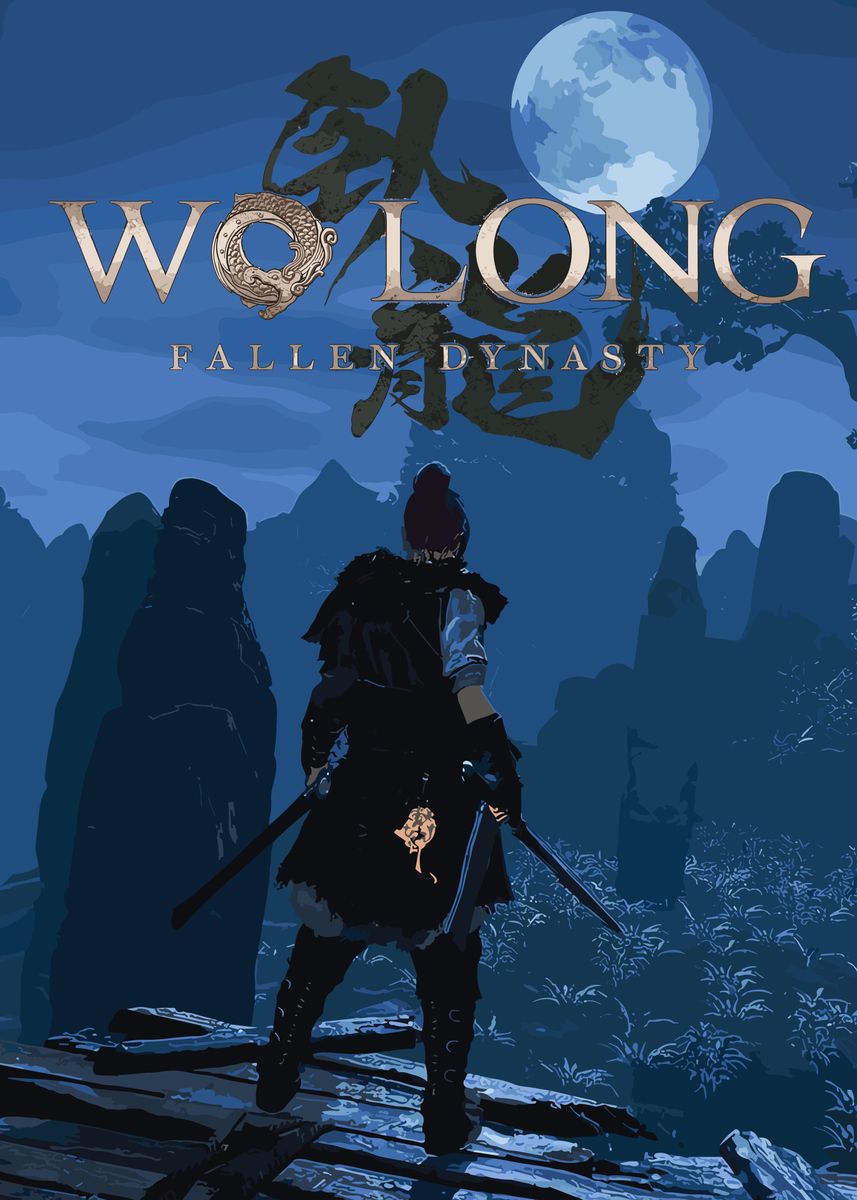 'Wo Long' Poster, picture, metal print, paint by Bae Irene | Displate