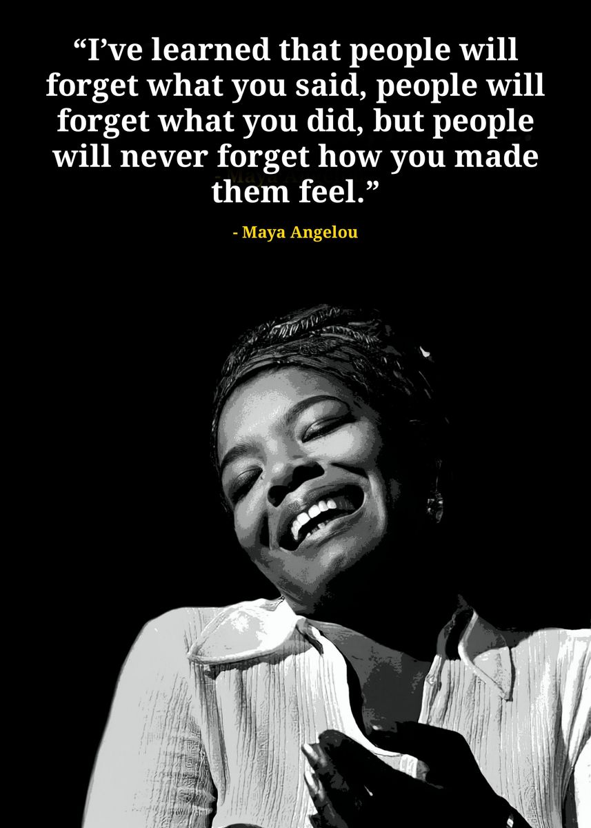 'Maya Angelou quotes ' Poster by Extrons Art and Design | Displate