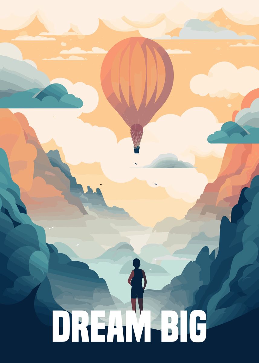 'Dream Big Mindset' Poster by Mesh | Displate