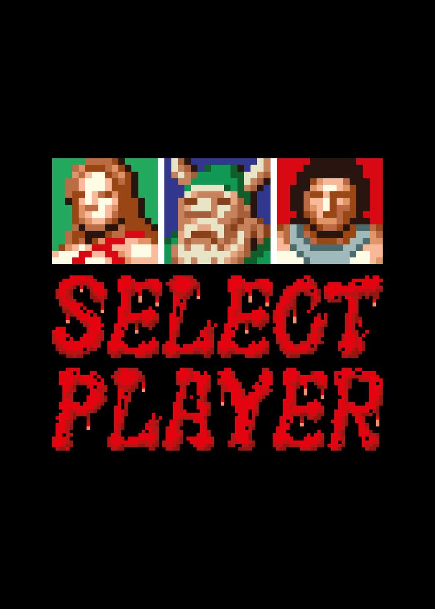 'Select Player' Poster, picture, metal print, paint by SEGA Collection ...