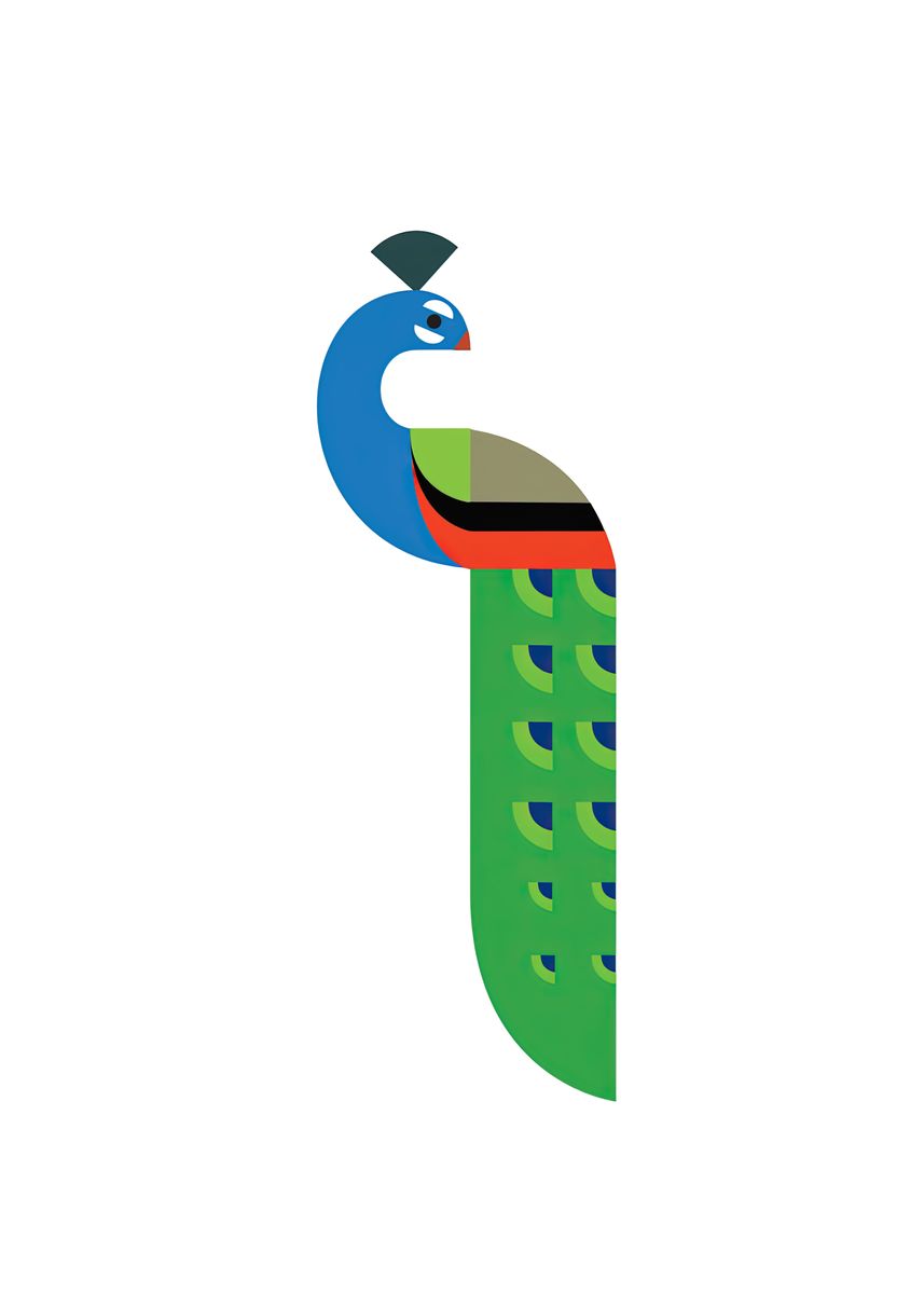 'bird minimalist body' Poster, picture, metal print, paint by Bernard ...