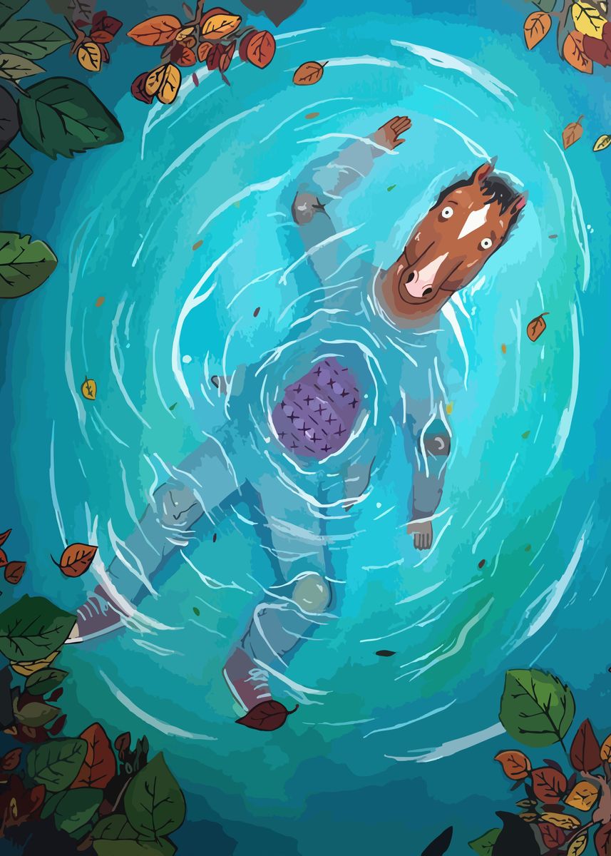 'bojack horseman' Poster, picture, metal print, paint by The Genk ...