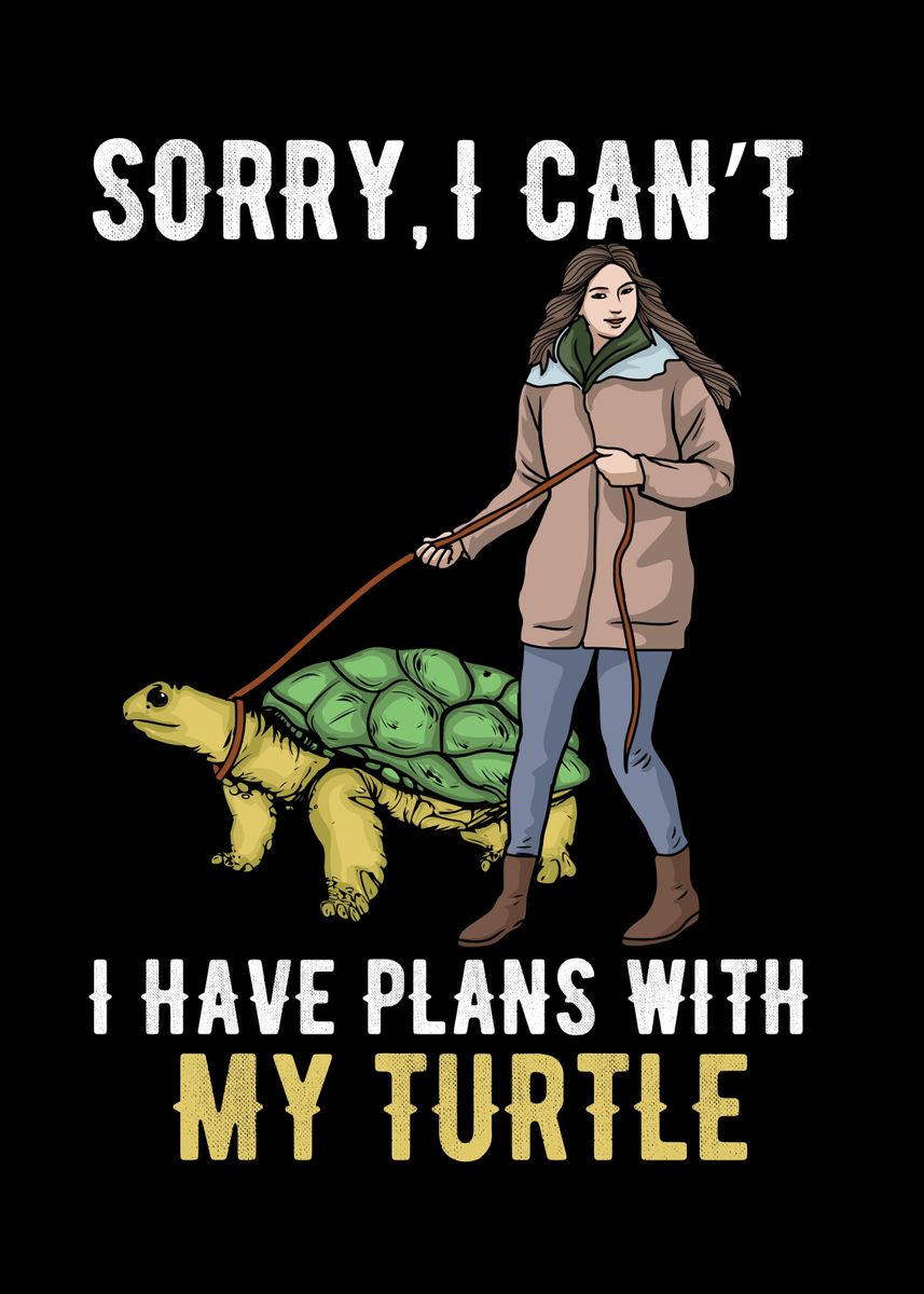 'Turtle Gift Women Tortoise' Poster, picture, metal print, paint by ...
