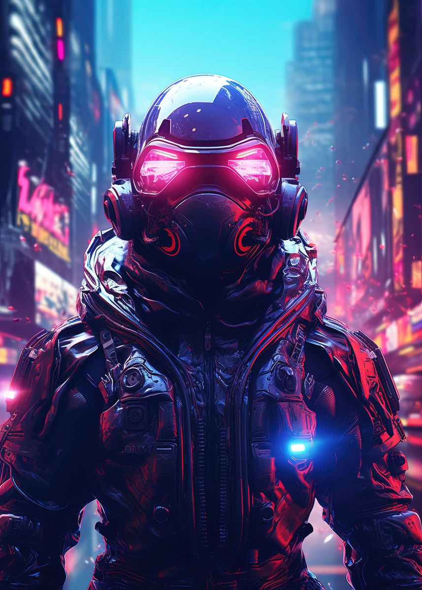 'Cybernaut' Poster, picture, metal print, paint by Senja Kolesnyk ...