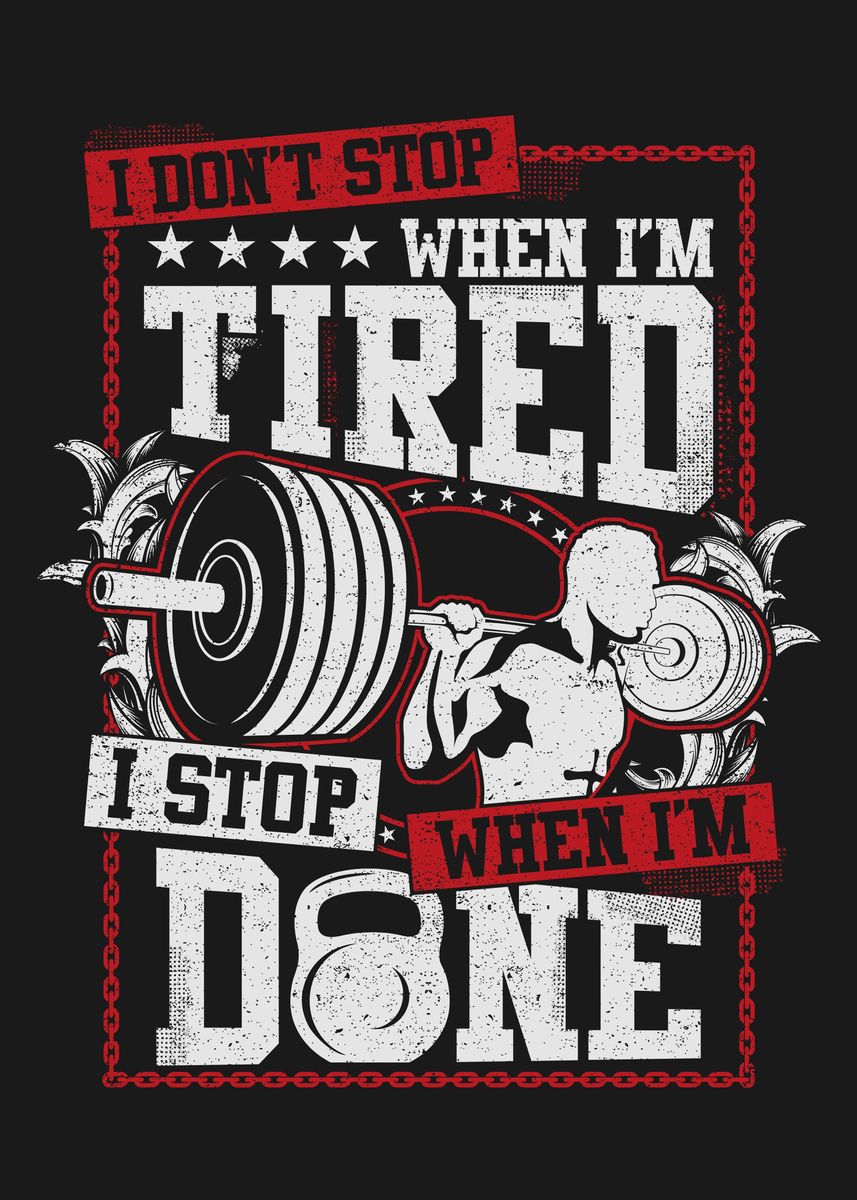 'Stop When Im Done' Poster, picture, metal print, paint by Evani ...