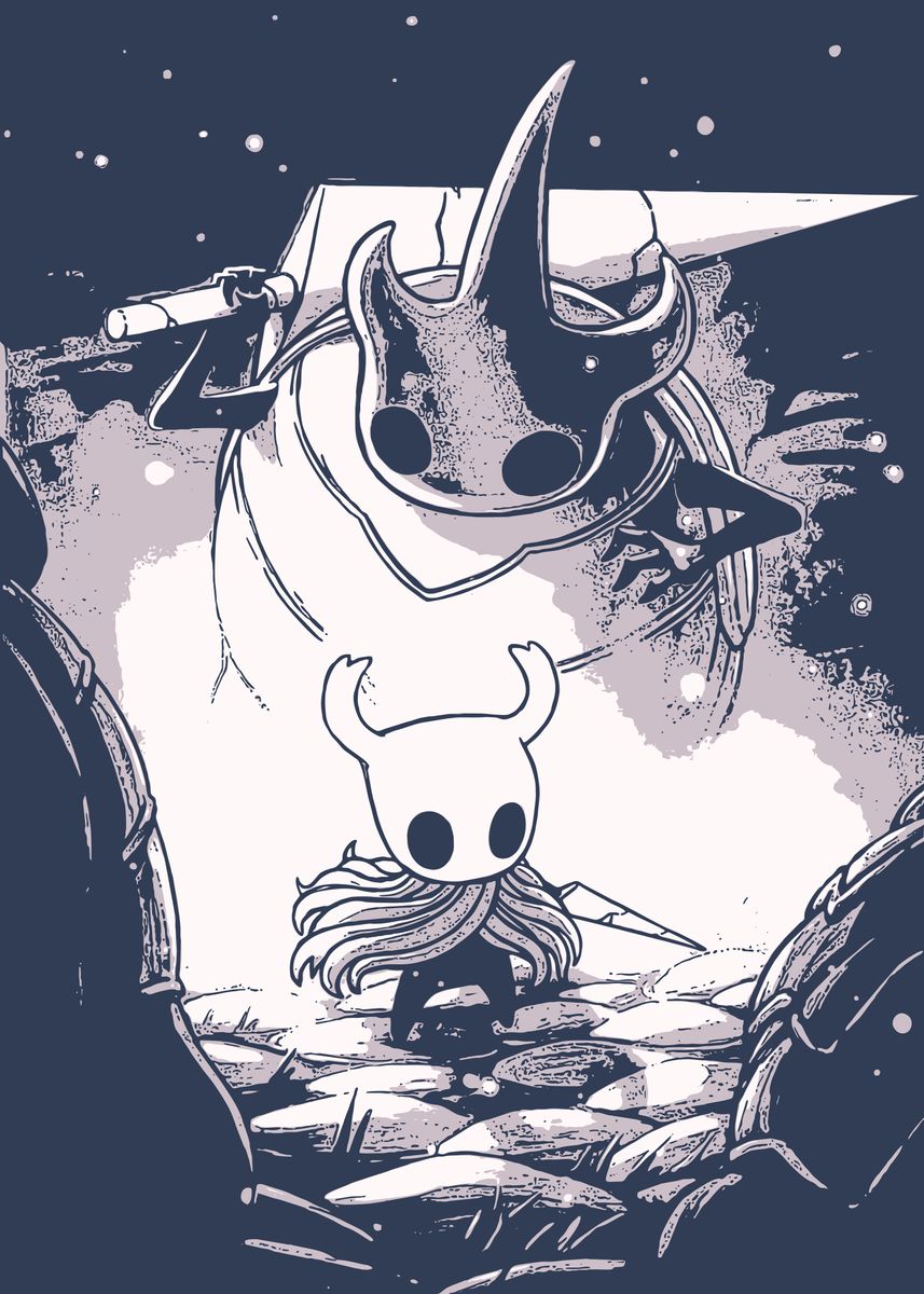 'The Knight' Poster, picture, metal print, paint by Monggo Kerso | Displate