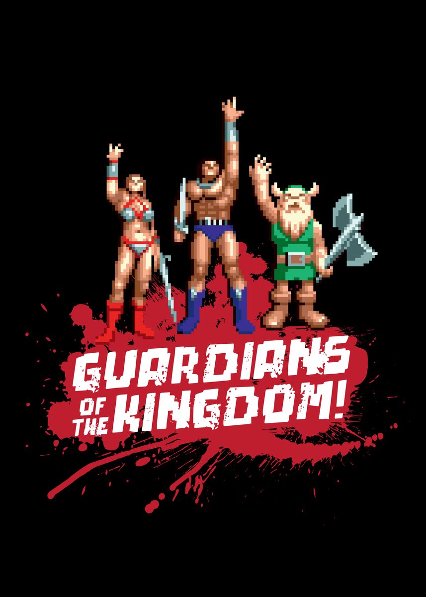 'Guardians of the Kingdom' Poster, picture, metal print, paint by SEGA Collection | Displate