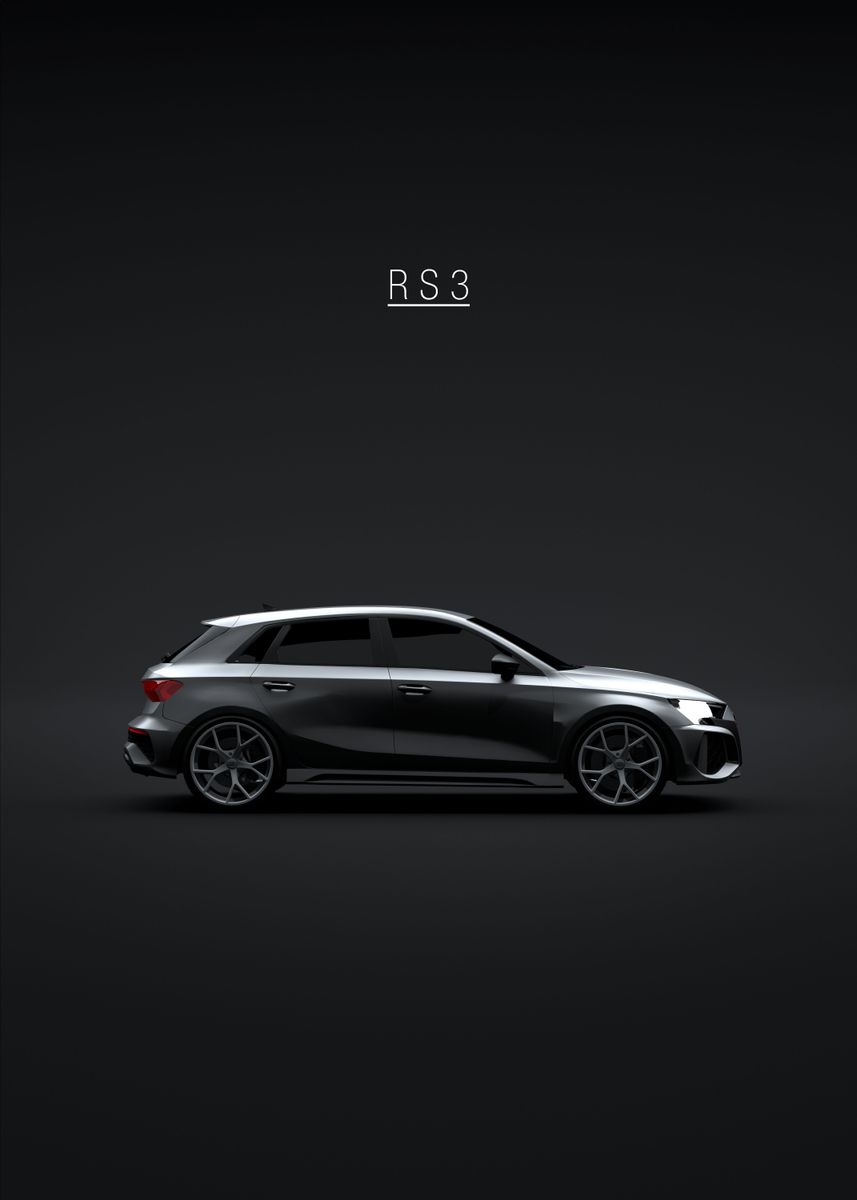 'Audi RS3 Sportback 2021' Poster, picture, metal print, paint by 21 MXM ...