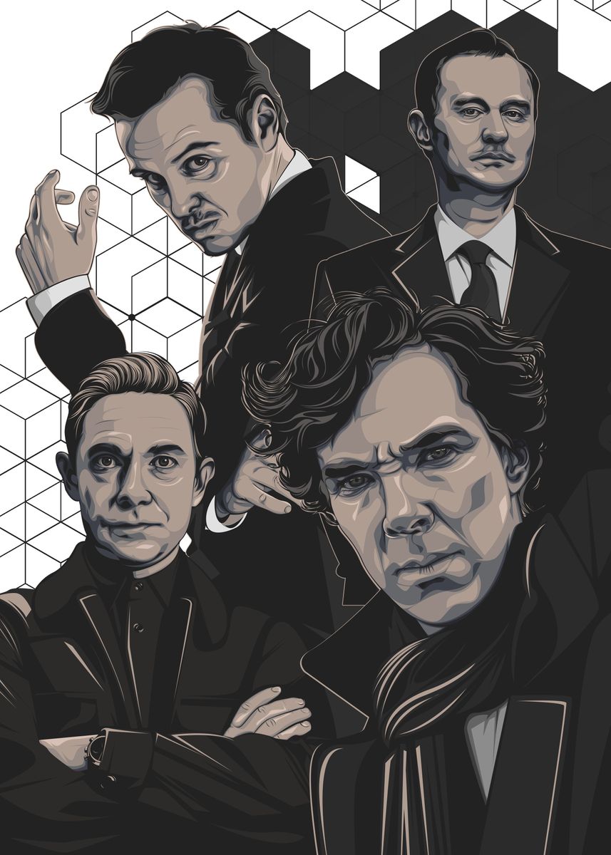 'Sherlock' Poster, picture, metal print, paint by Mark Andrew Sabas ...