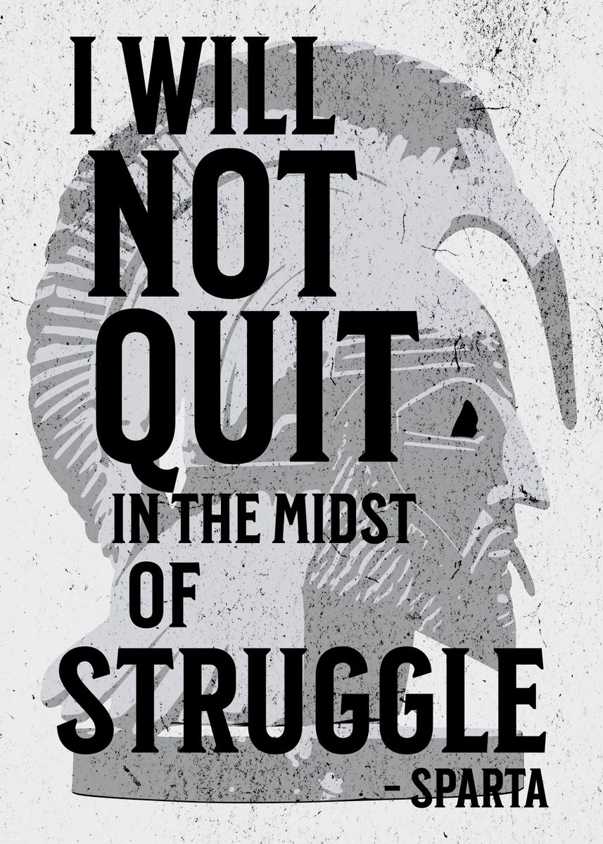 'SPARTA STATUE STRUGGLE' Poster, picture, metal print, paint by Atomic ...