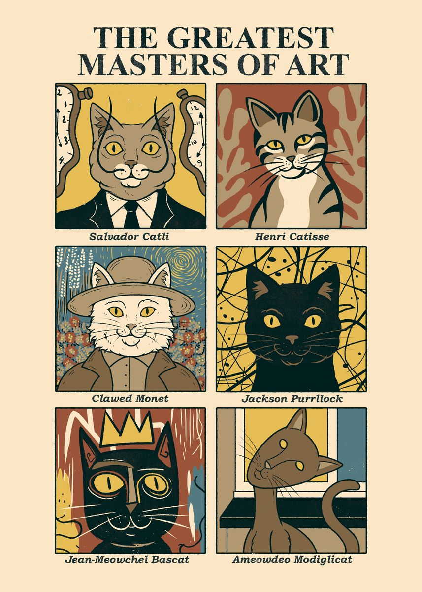 'Masters of Art II' Poster, picture, metal print, paint by Thiago ...