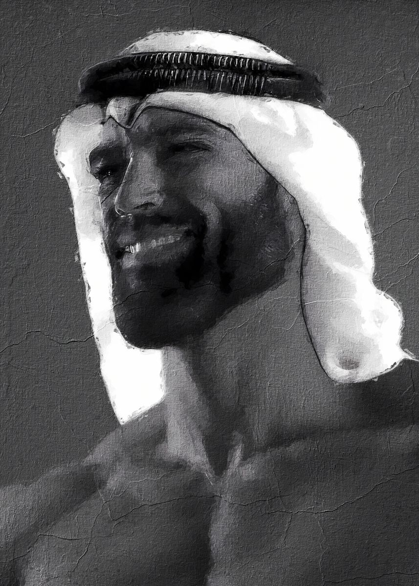 'Giga Chad Arabic Meme' Poster, picture, metal print, paint by Meme ...