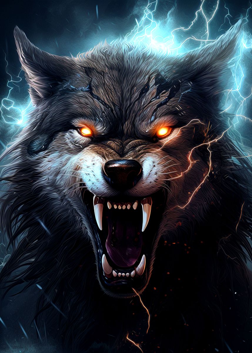 'Wolf' Poster, picture, metal print, paint by khac vinh | Displate
