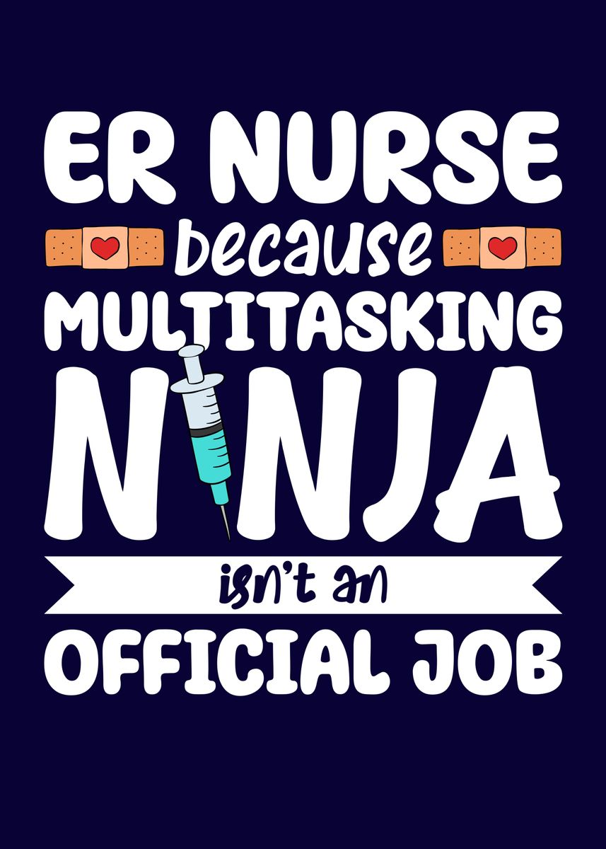 'Funny ER Nurse Gifts' Poster by MzumO | Displate