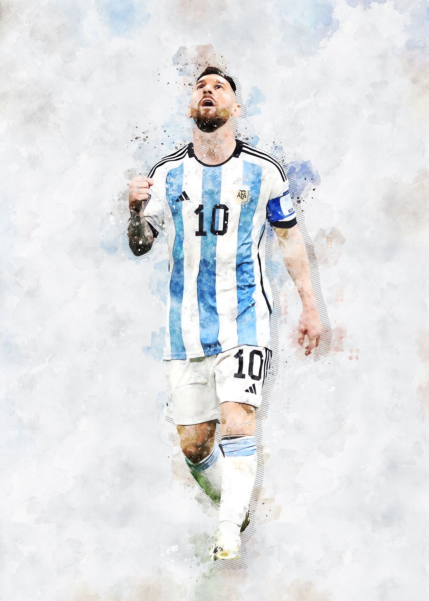 'Lionel Messi' Poster, picture, metal print, paint by surya dossantos ...