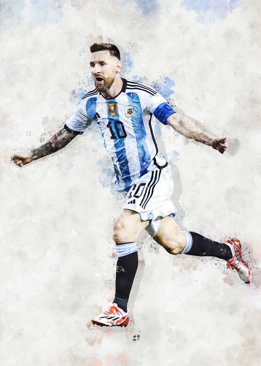 'Lionel Messi' Poster, picture, metal print, paint by surya dossantos ...