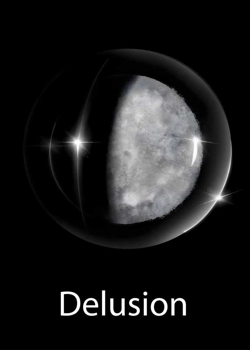 'Delusion' Poster, picture, metal print, paint by Skozva Vuka | Displate