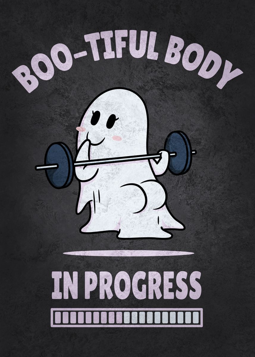 'Bootiful Body Funny Gym' Poster, picture, metal print, paint by GOHAN ...