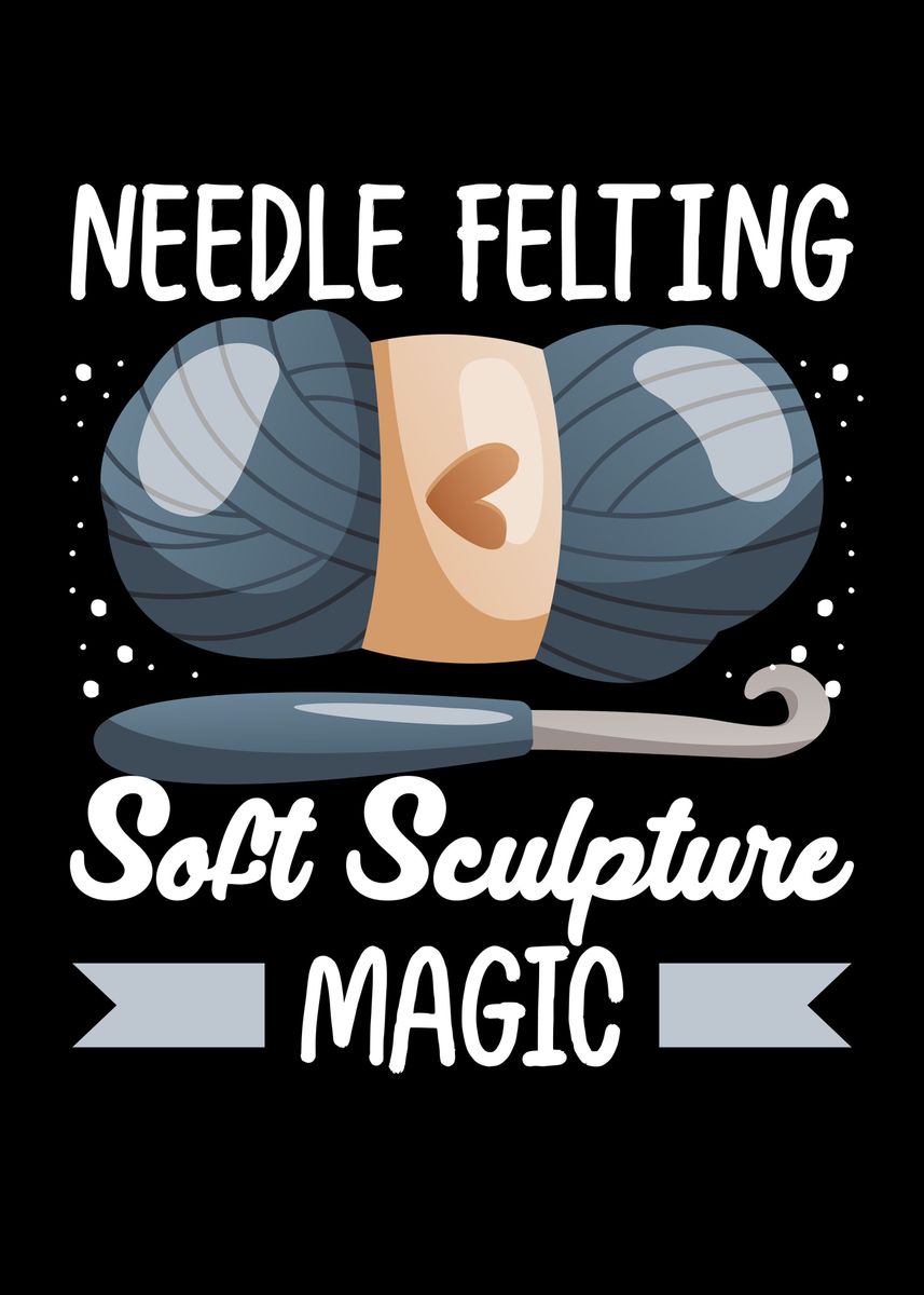 'Needle Felting Soft' Poster, picture, metal print, paint by kritich ...