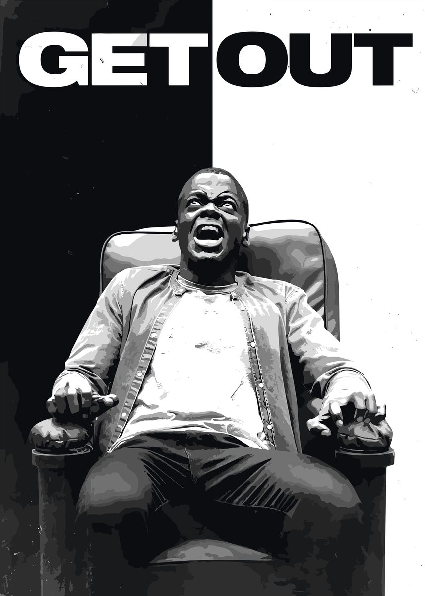 'Get out' Poster, picture, metal print, paint by Dickie77 | Displate