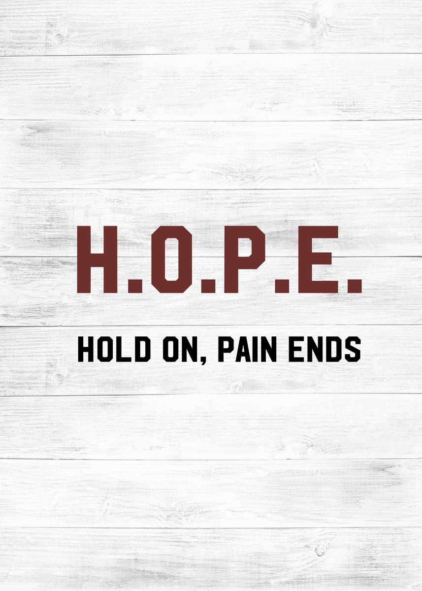 'hope' Poster, picture, metal print, paint by Top Collection Posters ...