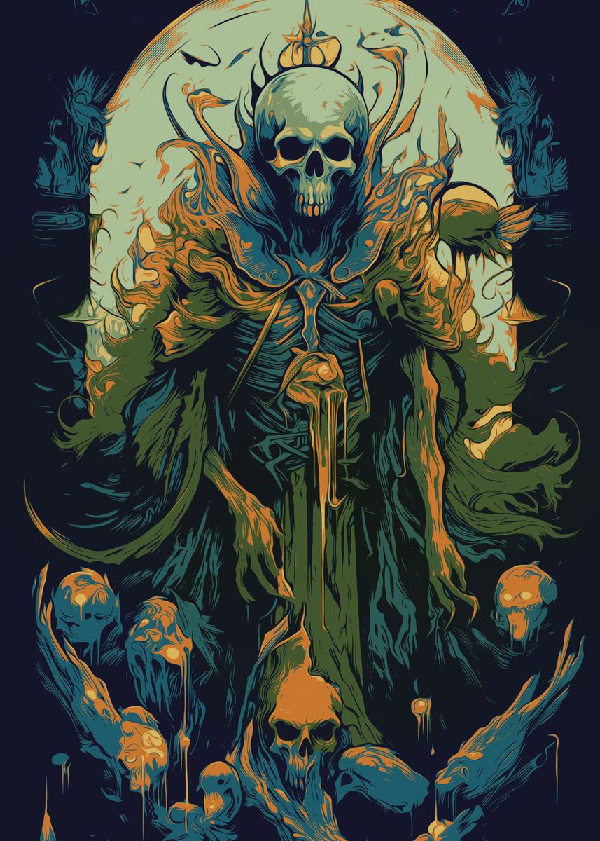'God' Poster, picture, metal print, paint by Kamelyon | Displate