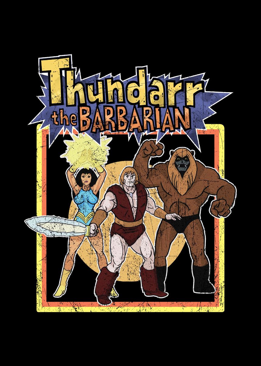 'Thundarr The Barbarian' Poster, picture, metal print, paint by ...