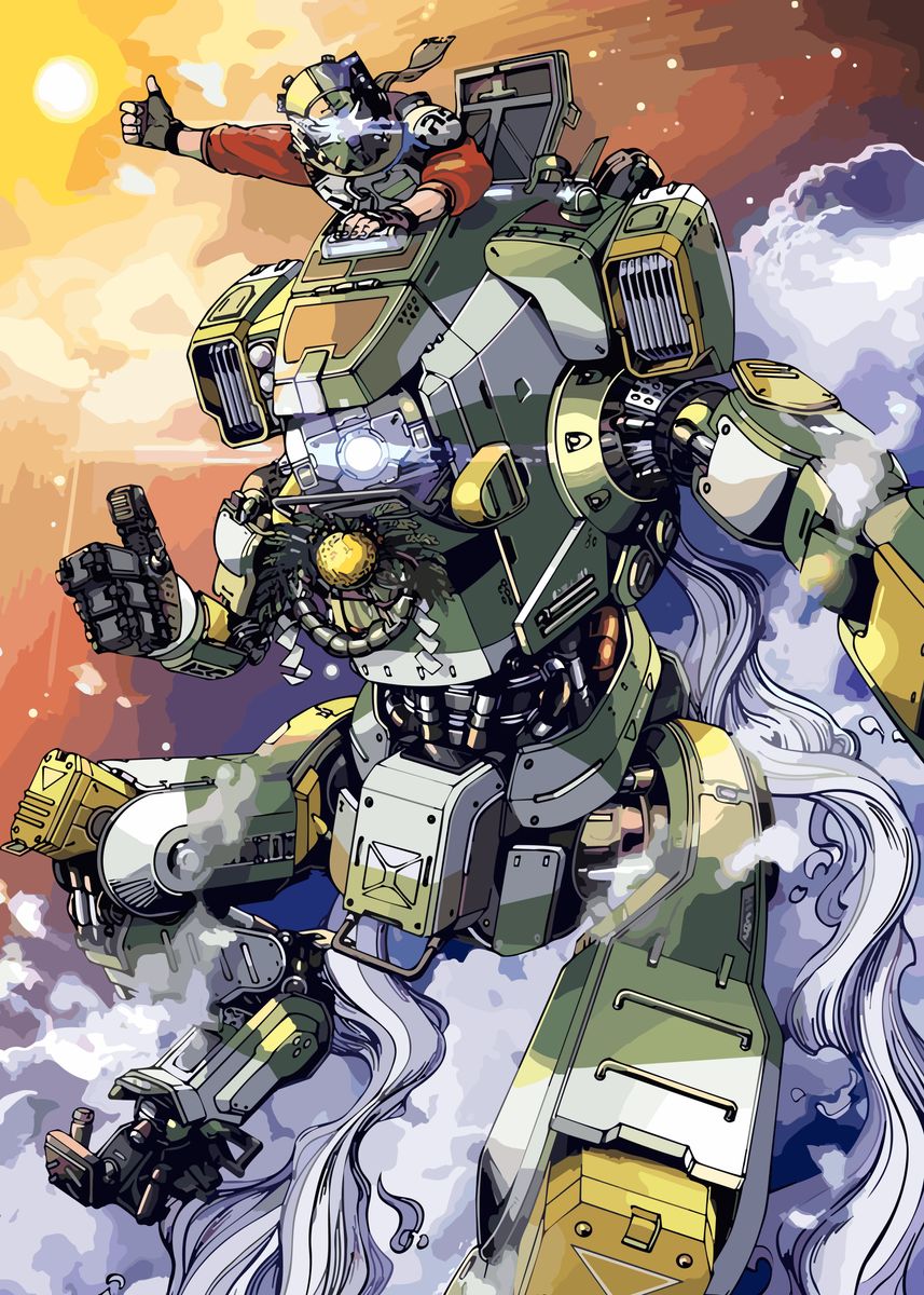 'titanfall game' Poster, picture, metal print, paint by Kelana Humprey ...