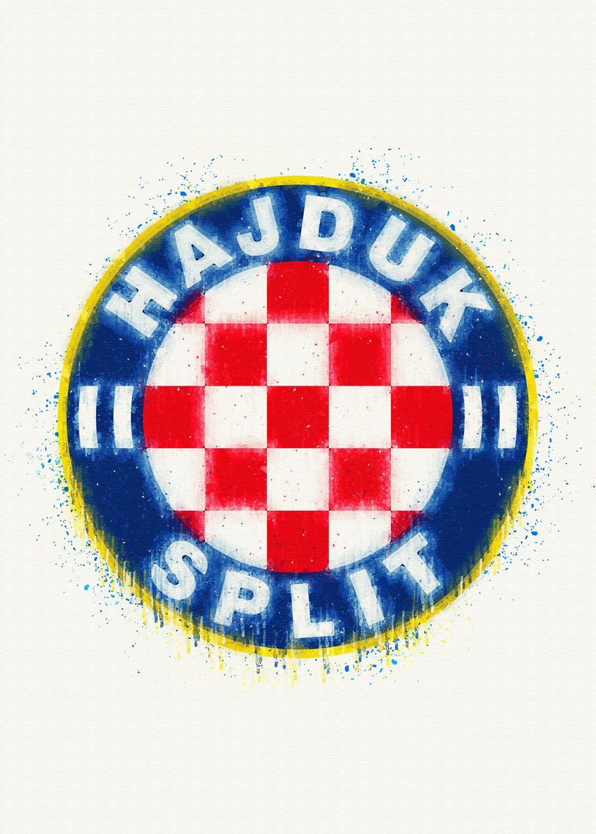 'Hajduk Split Painting' Poster by RobertHall Studio | Displate