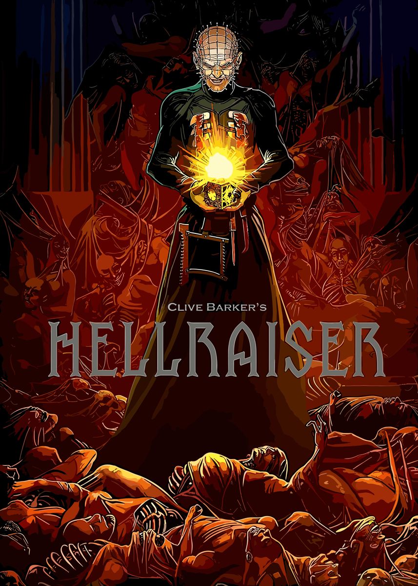 'Hellraiser' Poster, picture, metal print, paint by Vivianne Marin | Displate