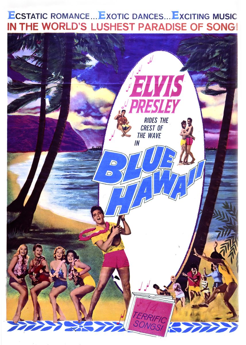 'Blue Hawaii' Poster, picture, metal print, paint by Elvis Presley | Displate