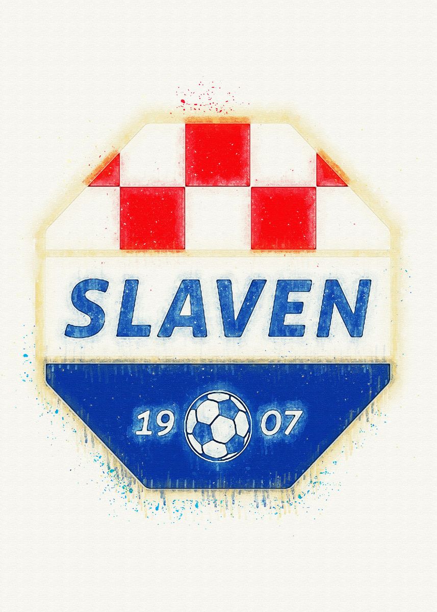 'NK Slaven Belupo Poster' Poster, picture, metal print, paint by ...