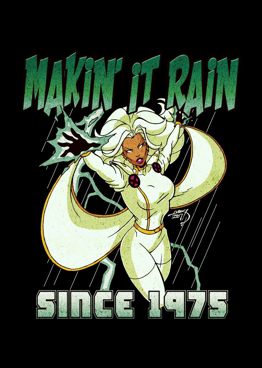 'makin it rain' Poster, picture, metal print, paint by riyadi elyas ...