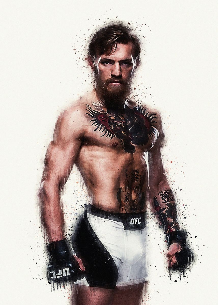 'Conor McGregor Poster' Poster, picture, metal print, paint by ...