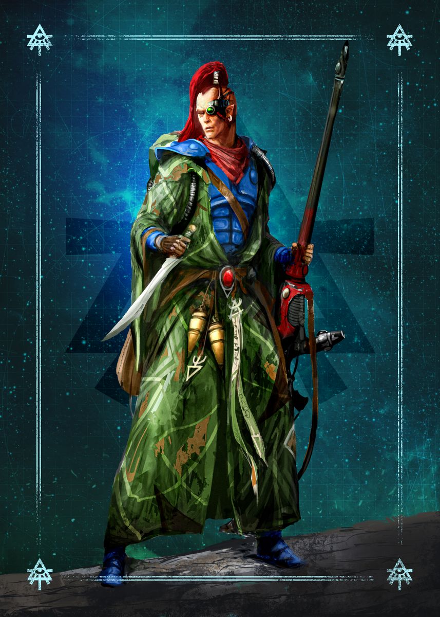 'Aeldari Ranger' Poster, picture, metal print, paint by Warhammer ...