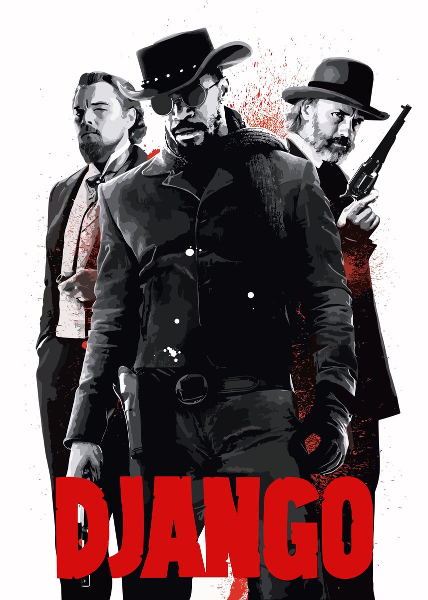 'Django' Poster, picture, metal print, paint by Family Anime | Displate