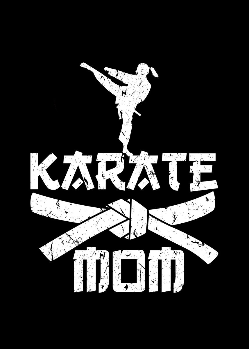 'Karate Mom Martial Arts' Poster, picture, metal print, paint by ...