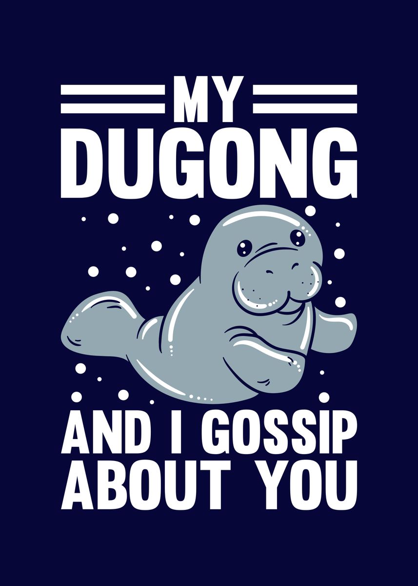 'Dugong Manatees Manatee' Poster, picture, metal print, paint by MzumO ...