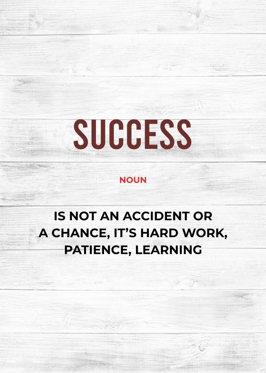 'success' Poster, picture, metal print, paint by Top Collection Posters ...
